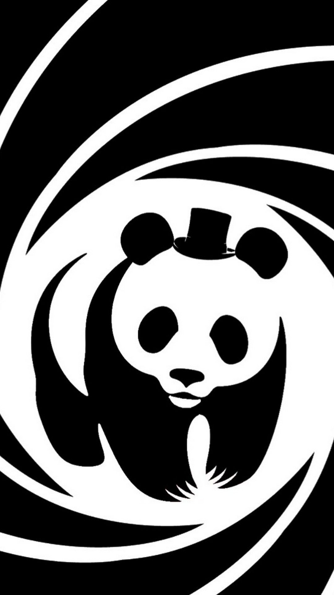 Panda Black Wallpapers 4k Hd Panda Black Backgrounds On Wallpaperbat