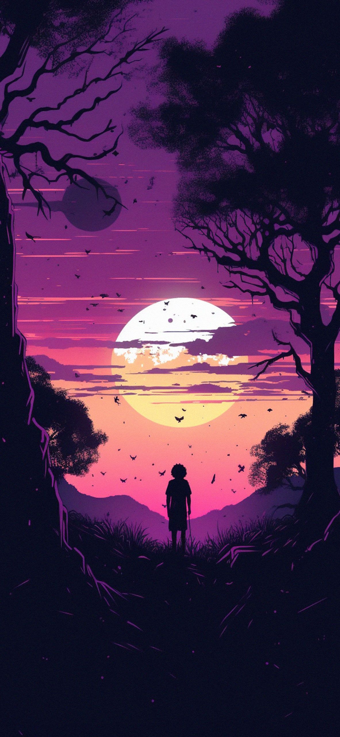 Purple Aesthetic Anime Wallpapers 4k Hd Purple Aesthetic Anime Backgrounds On Wallpaperbat