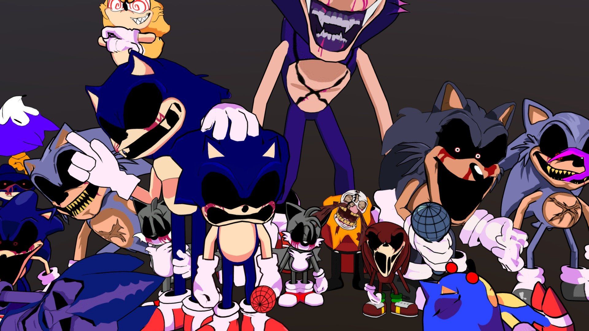 Sonicexe Fnf Wallpapers 4k Hd Sonicexe Fnf Backgrounds On Wallpaperbat