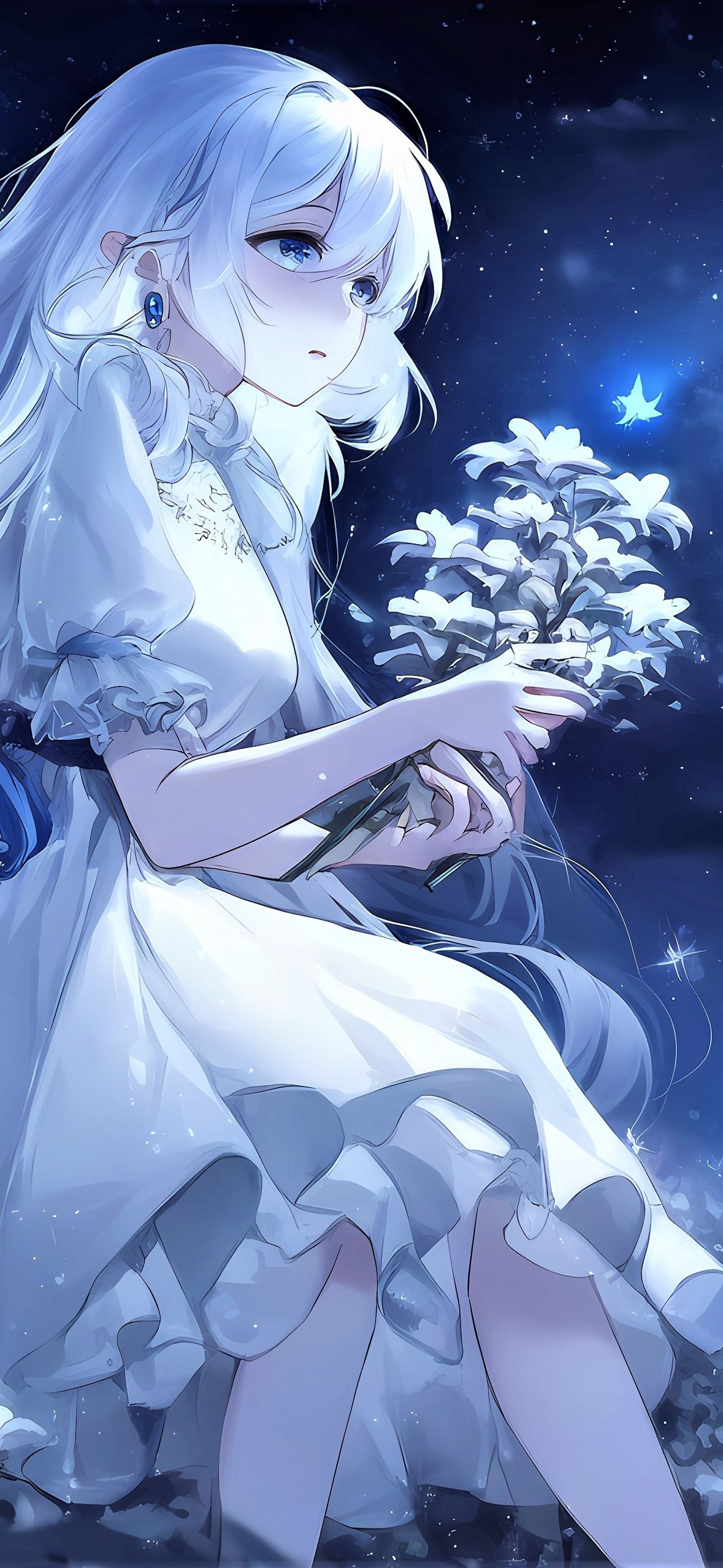 White Anime Girl Wallpapers 4k Hd White Anime Girl Backgrounds On Wallpaperbat