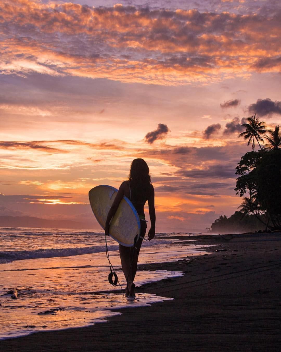 Surf Girl Sunset Wallpapers 4k Hd Surf Girl Sunset Backgrounds On