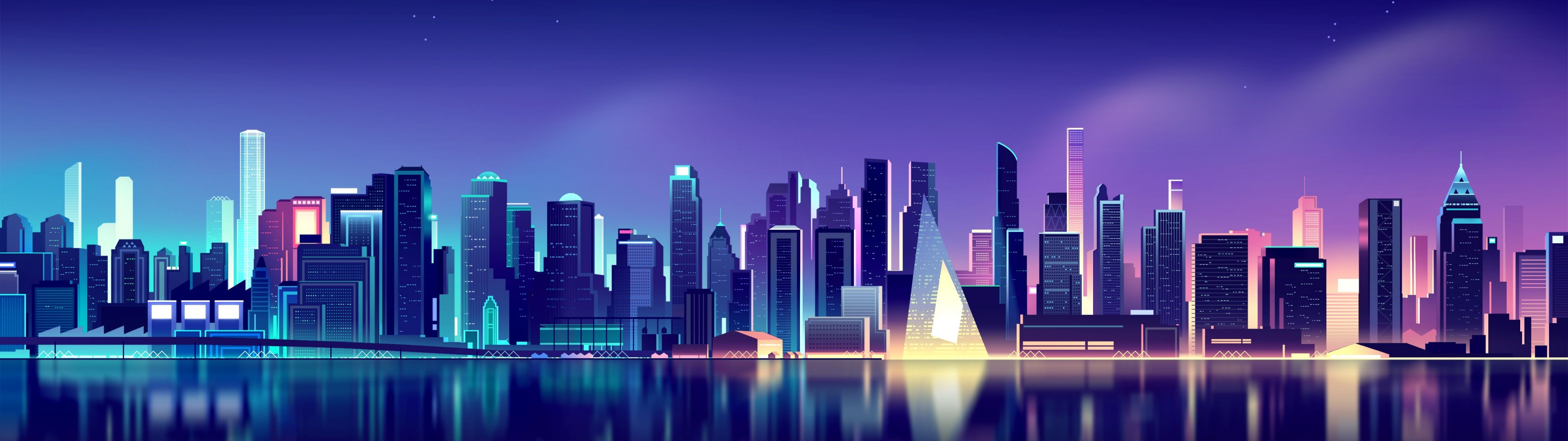 Neon Dual Monitor Wallpapers 4k Hd Neon Dual Monitor Backgrounds On Wallpaperbat 