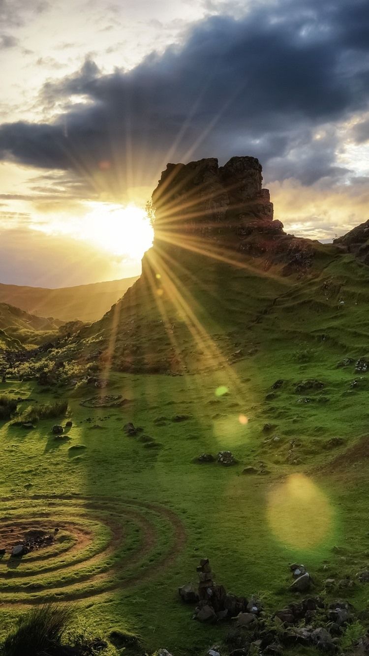 Green Sunrise Wallpapers 4k Hd Green Sunrise Backgrounds On Wallpaperbat