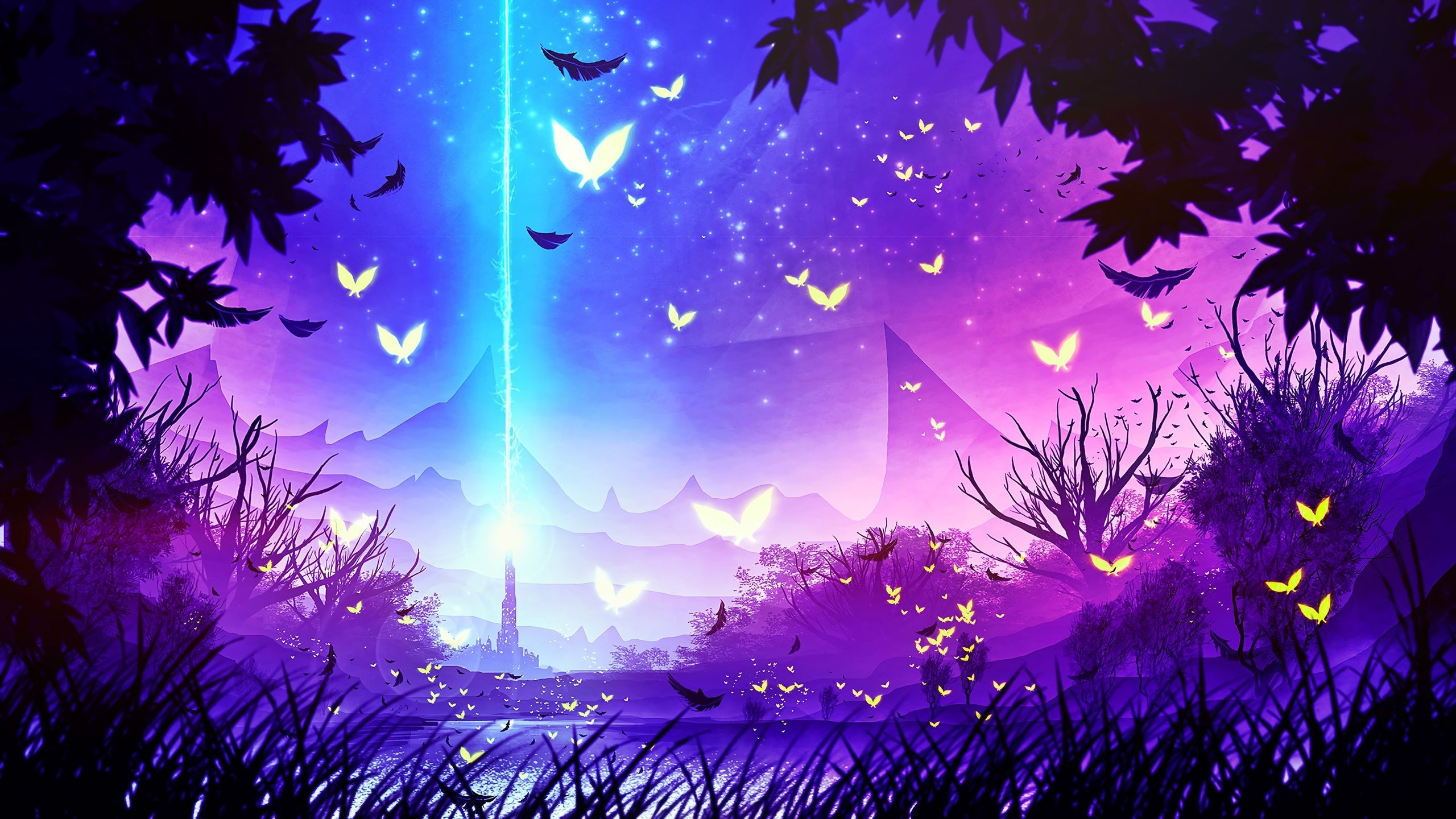 Purple Forest Wallpapers 4k Hd Purple Forest Backgrounds On Wallpaperbat
