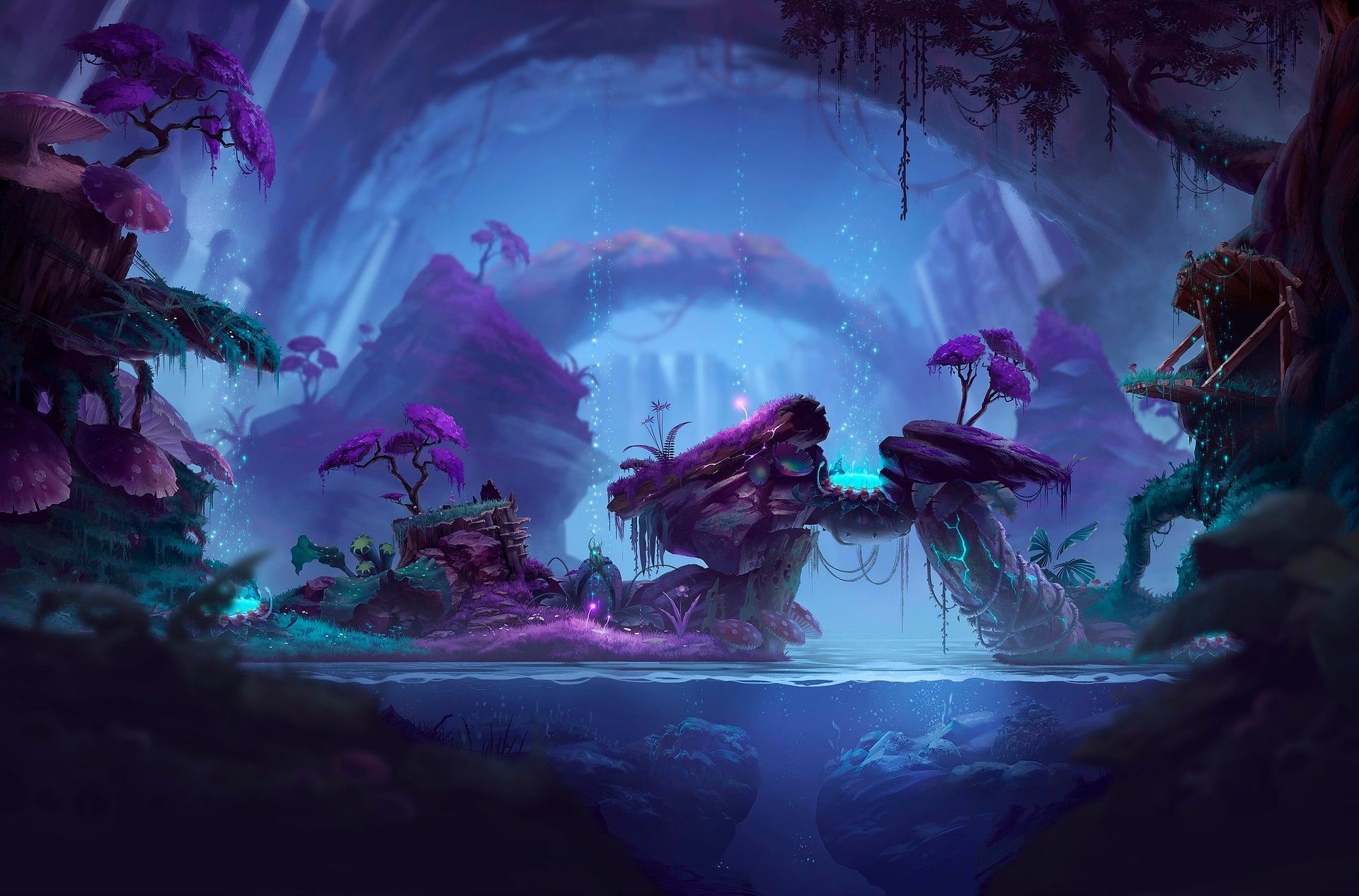 Purple Forest Wallpapers 4k Hd Purple Forest Backgrounds On Wallpaperbat