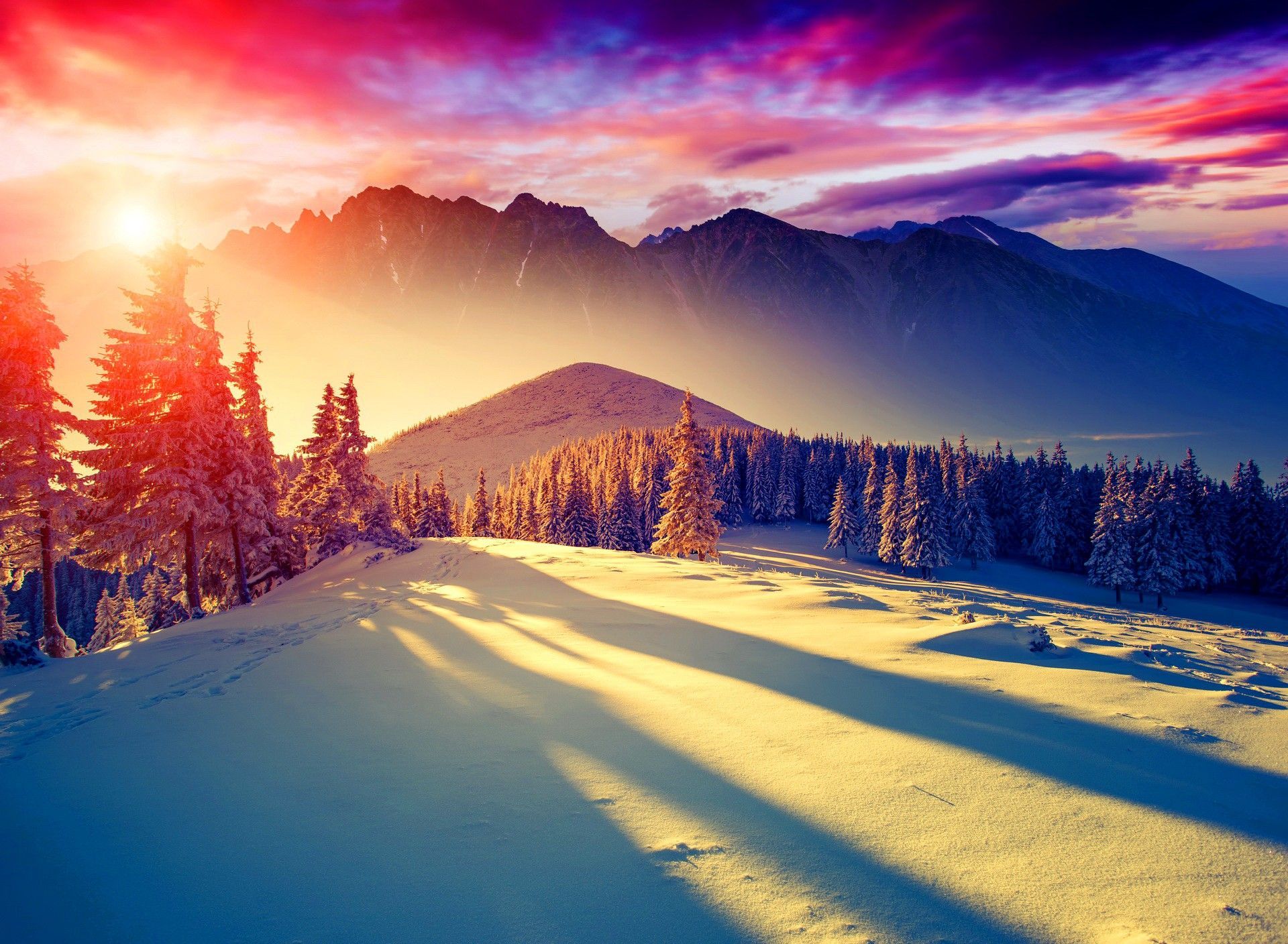 Snowy Mountain Sunset Wallpapers - 4k, HD Snowy Mountain Sunset ... Snowy Mountain Sunset Wallpapers - 4k, HD Snowy Mountain Sunset ...