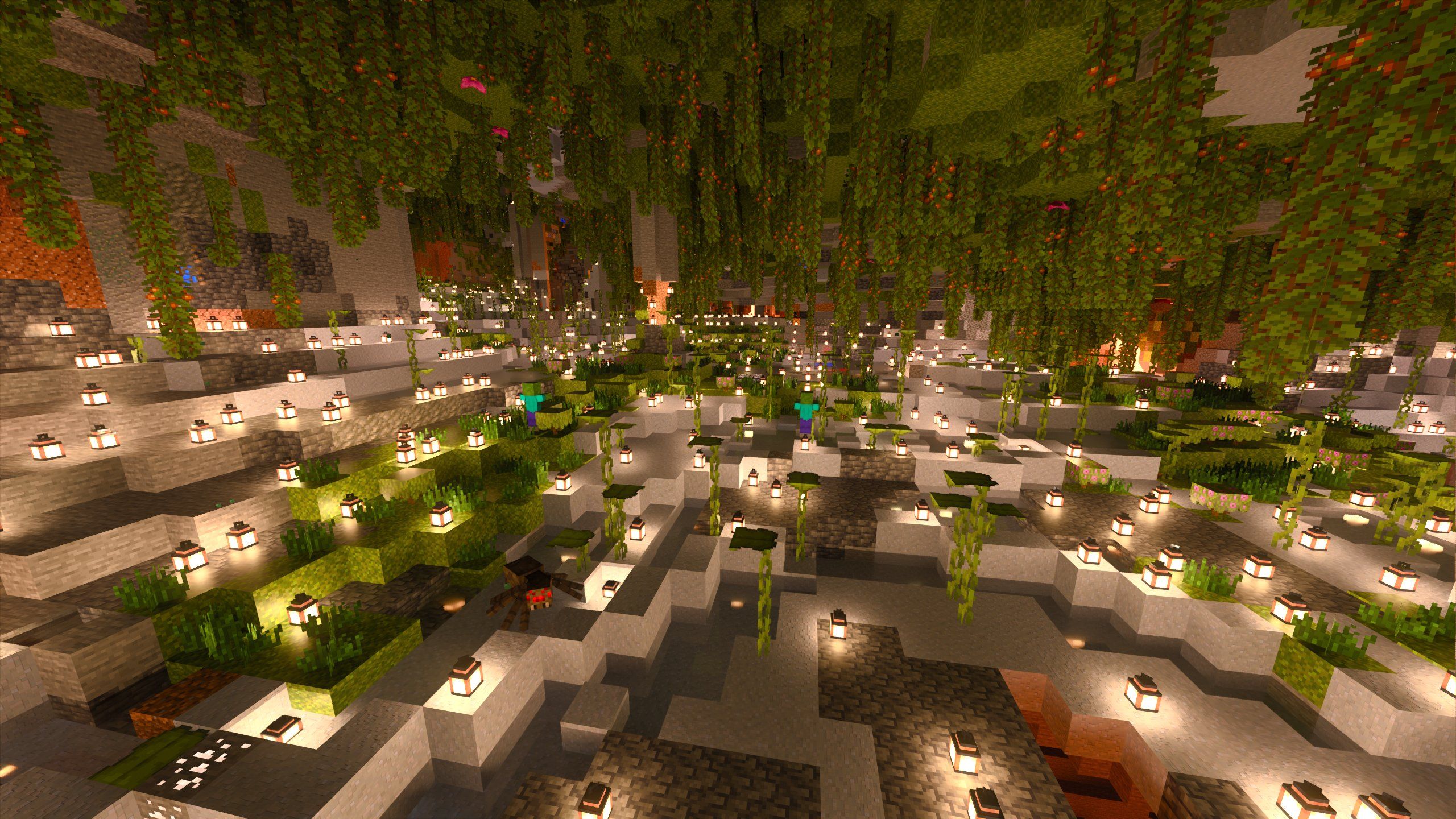 Minecraft Cave Wallpapers 4k Hd Minecraft Cave Backgrounds On Wallpaperbat