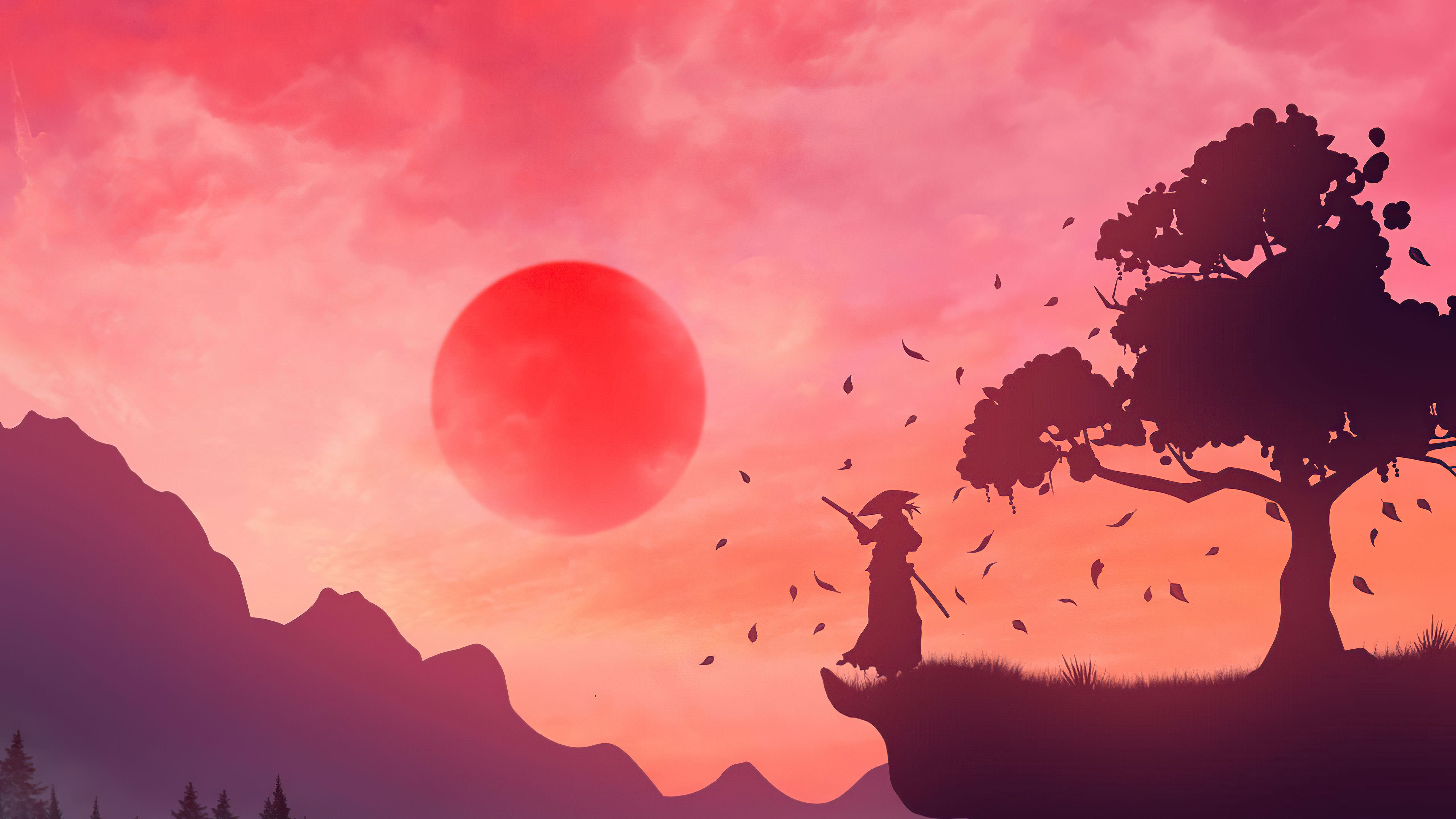 Samurai Silhouette Wallpapers - 4k, HD Samurai Silhouette Backgrounds ... Samurai Silhouette Wallpapers - 4k, HD Samurai Silhouette Backgrounds ...
