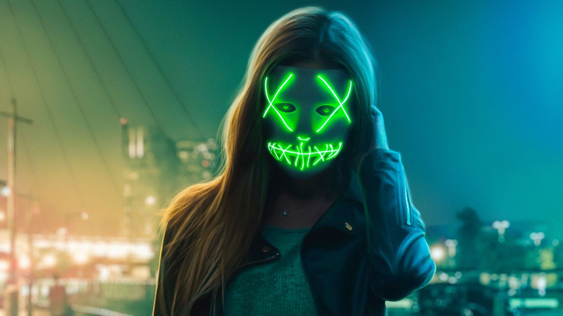 Neon Mask Wallpapers 4k Hd Neon Mask Backgrounds On Wallpaperbat
