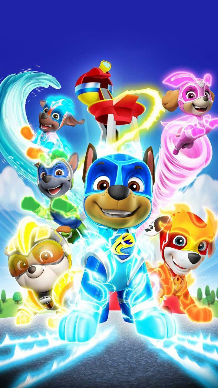 Paw Patrol Mighty Pups Wallpapers 4k Hd Paw Patrol Mighty Pups Backgrounds On Wallpaperbat