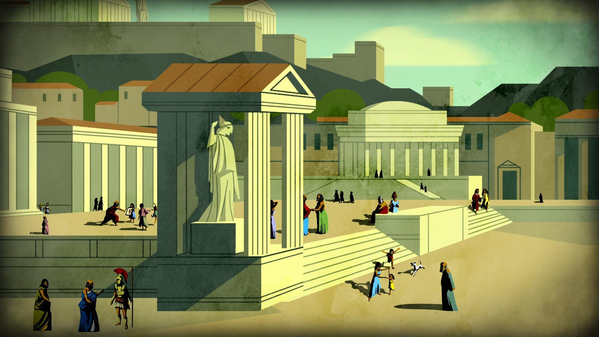 Ancient Greece Cartoon Wallpapers 4k Hd Ancient Greece Cartoon