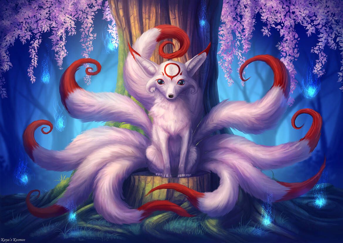 Nine Tailed Fox Wallpapers 4k Hd Nine Tailed Fox Backgrounds On Wallpaperbat