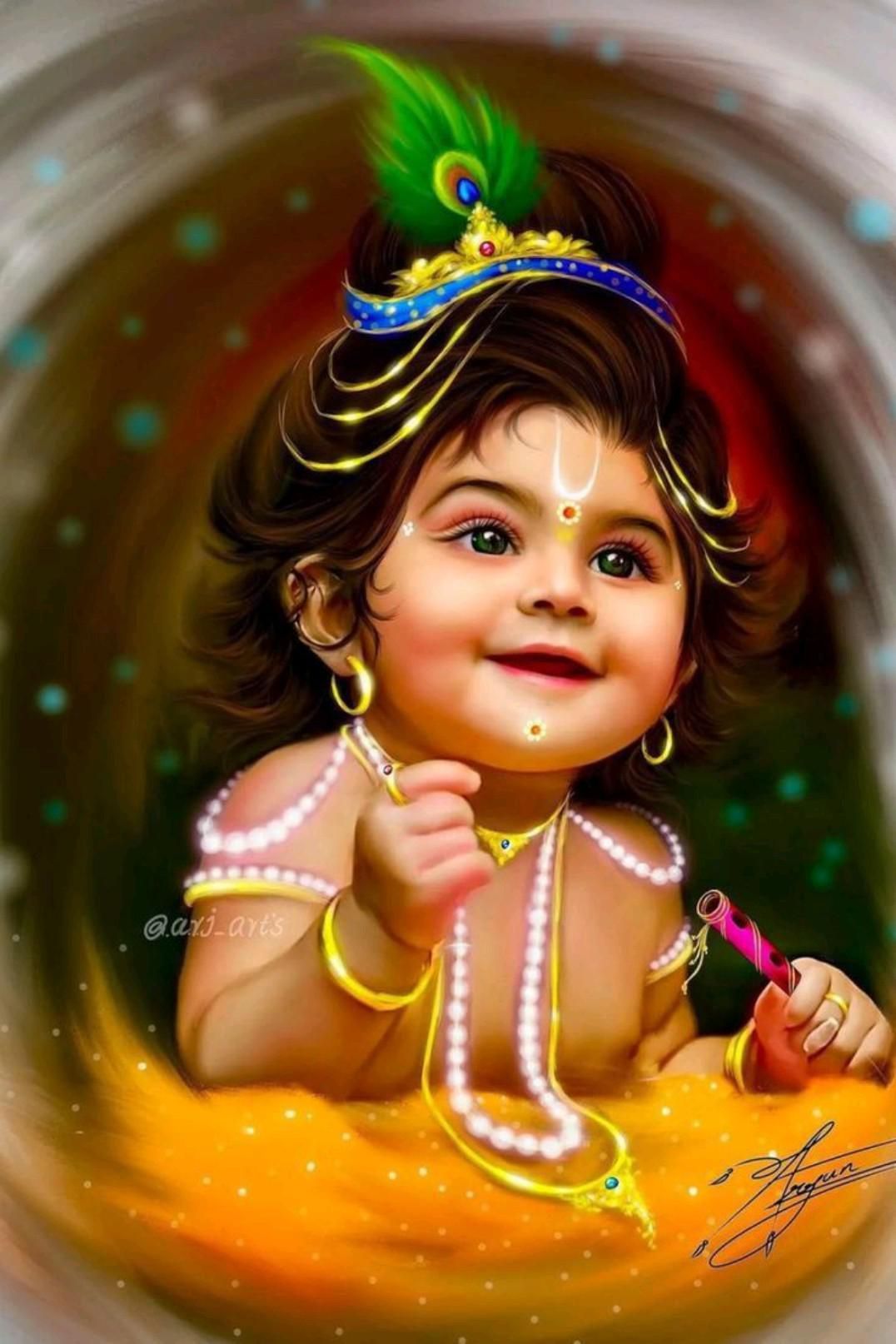 Bal Krishna Wallpapers 4k Hd Bal Krishna Backgrounds On Wallpaperbat